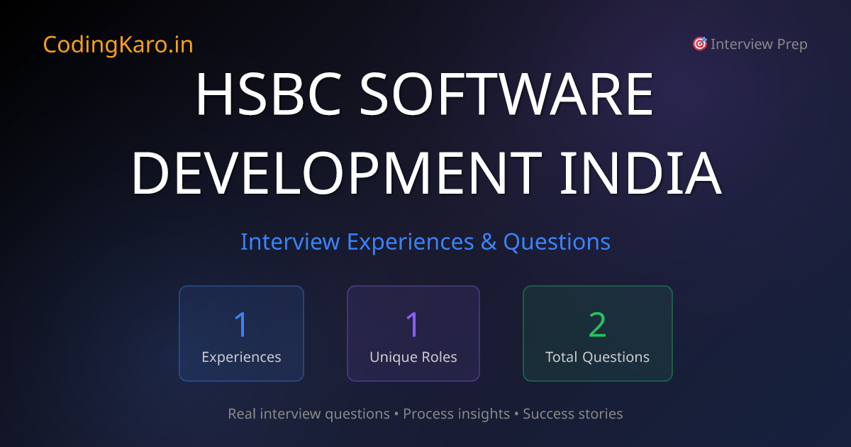 Hsbc%20software%20development%20india Interview Questions & Experiences ...