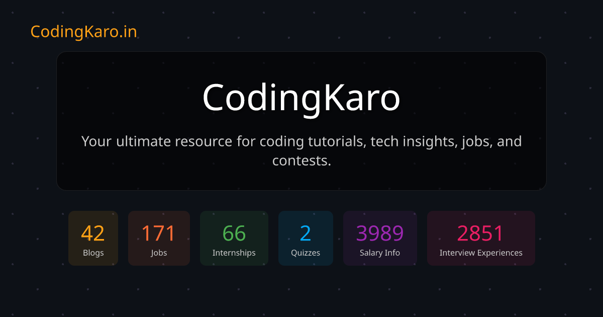 CodingKaro: Your Gateway to the Tech World